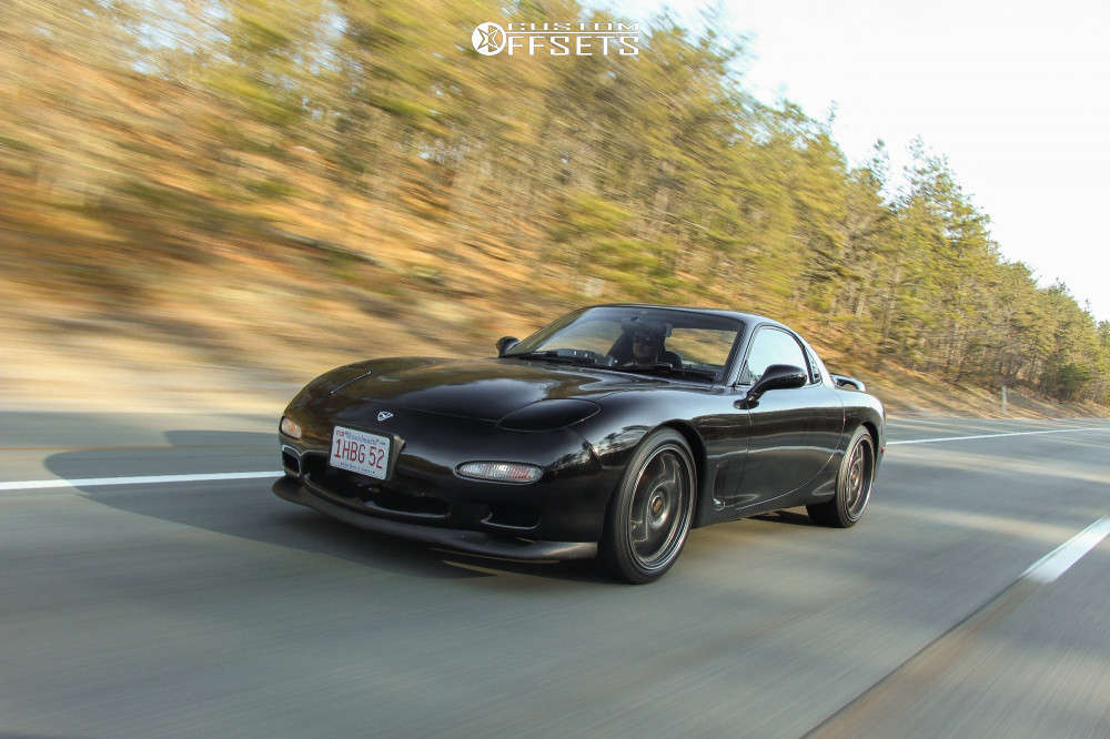 1995 Mazda RX-7 with 18x8.5 53 BBS Rgr and 255/45R18 Dunlop Direzza and ...