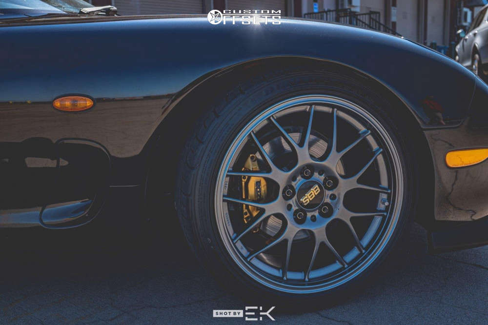 1995 Mazda RX-7 with 18x8.5 53 BBS Rgr and 255/45R18 Dunlop Direzza and ...