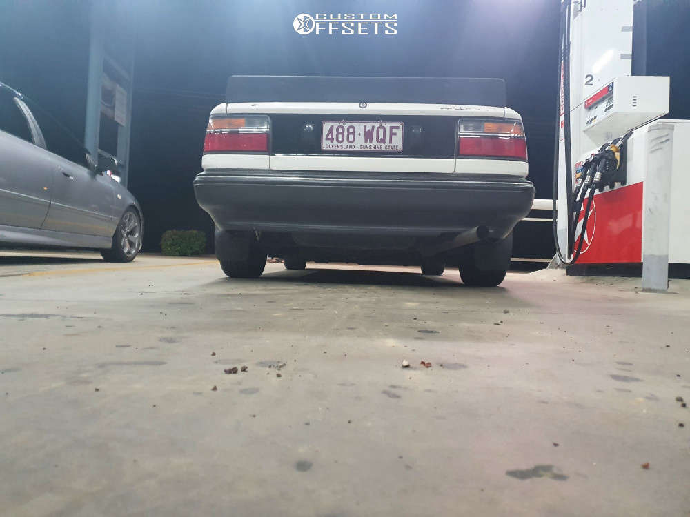 1990 Toyota Corolla with 15x7 25 OX Wheels and 195/50R15 Bridgestone ...