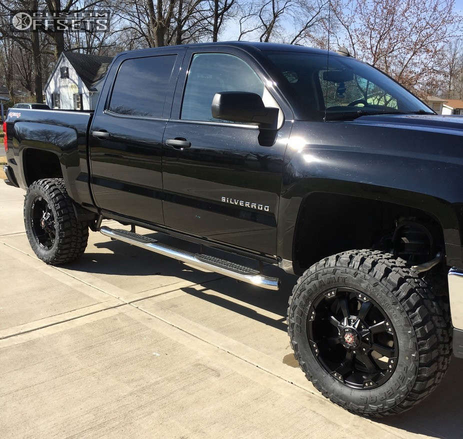 2014 Chevrolet Silverado 1500 with 20x9 -12 Ballistic Morax and 35/12.5R20 Federal Couragia MT ...