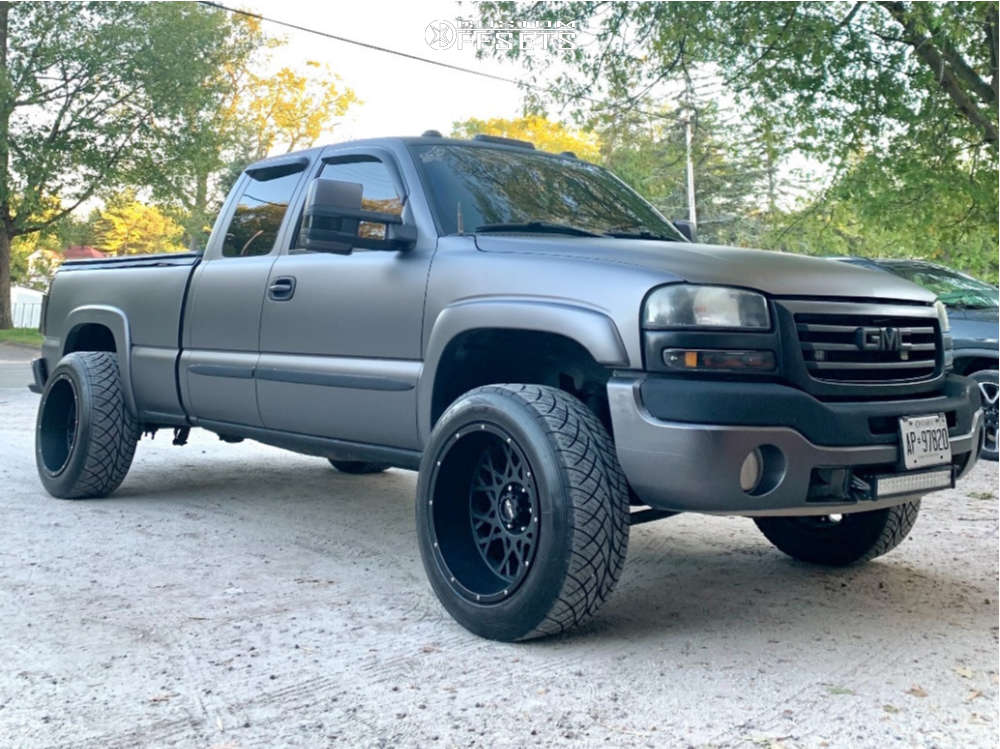 2004 GMC Sierra 1500 with 20x12 -51 Vision Rocker 412 and 305/50R20 ...