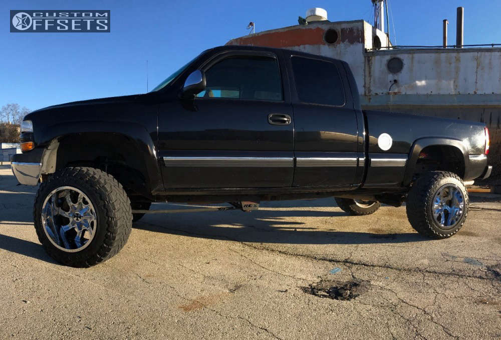2002 Chevrolet Silverado 1500 with 20x14 -76 Cali Offroad Twisted and ...