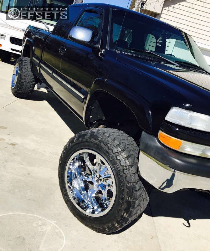 2002 Chevrolet Silverado 1500 with 20x14 -76 Cali Offroad Twisted and ...