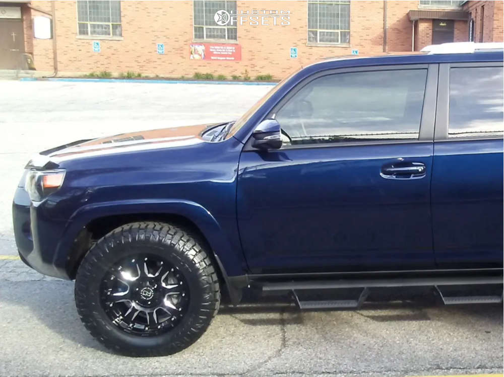 2018 Toyota 4Runner with 18x9 0 Black Rhino Sierra and 275/65R18 Nitto ...