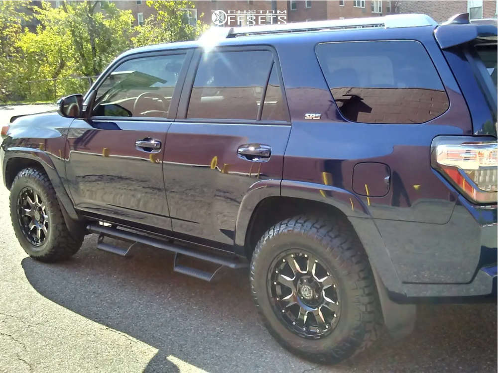 2018 Toyota 4Runner with 18x9 0 Black Rhino Sierra and 275/65R18 Nitto ...