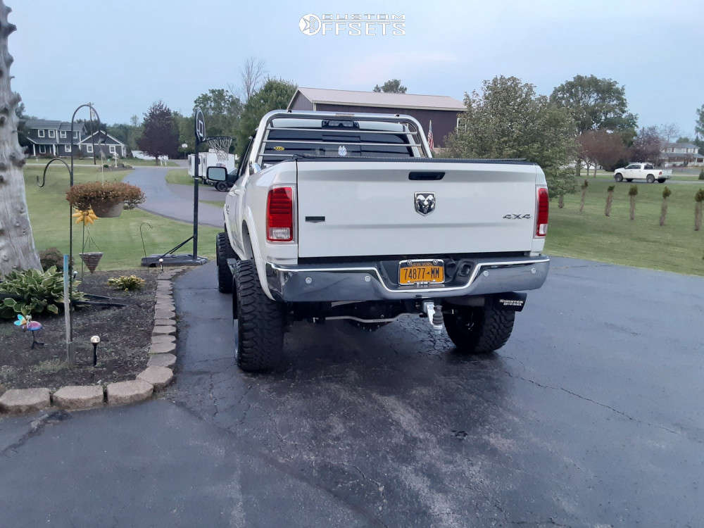 2018 Ram 2500 with 24x12 -51 Vision Riot and 35/12.5R24 Haida Mud Champ ...