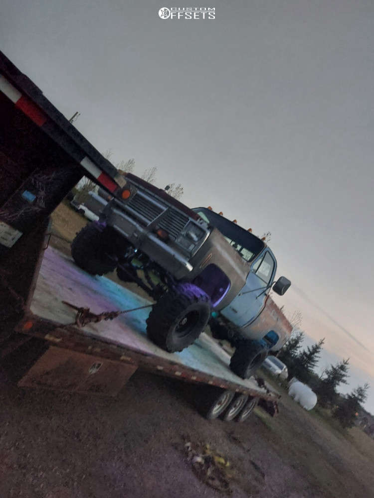 1980 Chevrolet K20 with 16x12 -44 Alloy Ion Style 102 and 35/14.5R16 ...