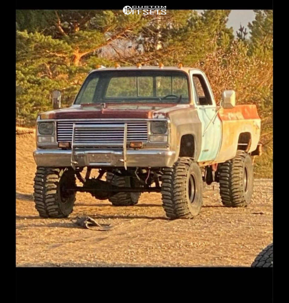 1980 Chevrolet K20 with 16x12 -44 Alloy Ion Style 102 and 35/14.5R16 ...
