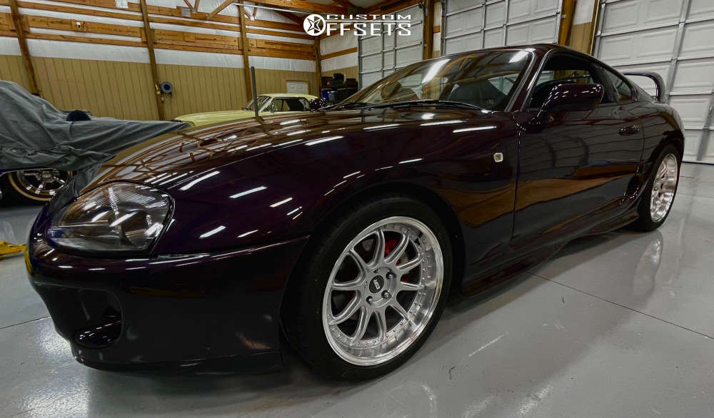 1995 Toyota Supra with 18x9.5 35 ESR Cs12 and 265/35R18 Michelin Pilot ...