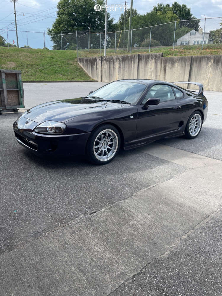 1995 Toyota Supra with 18x9.5 35 ESR Cs12 and 265/35R18 Michelin Pilot ...
