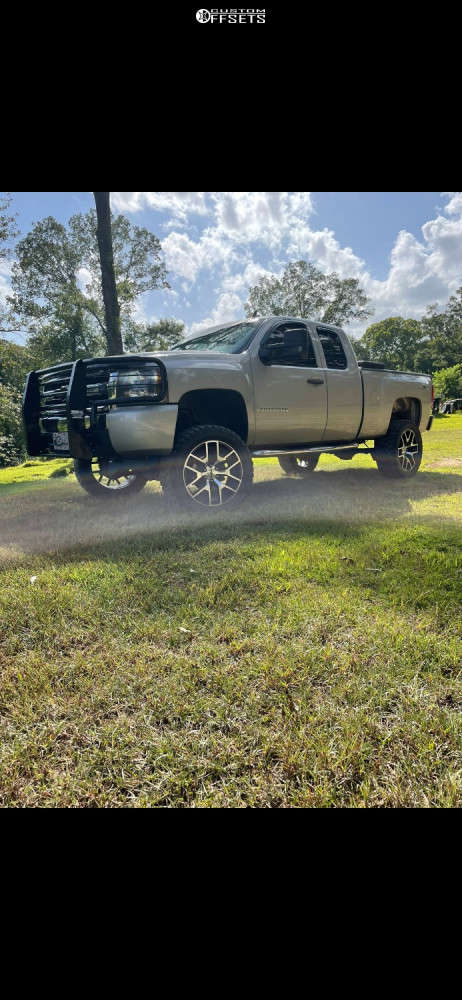 2008 Chevrolet Silverado 1500 with 22x9 0 OE Creations Snowflakes and ...