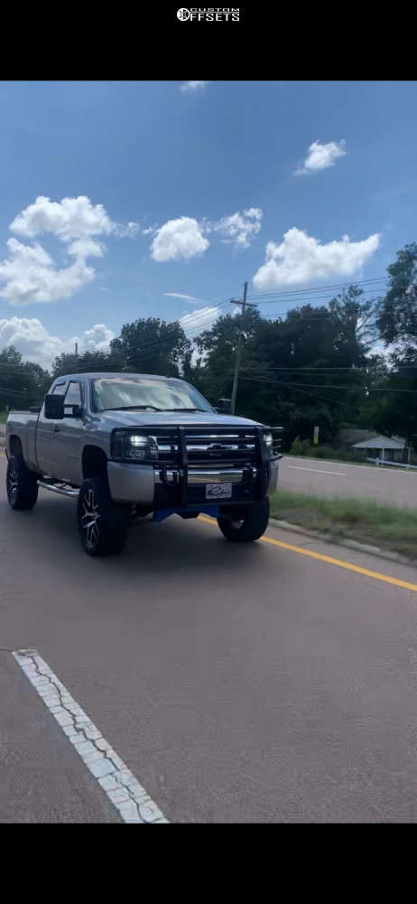 2008 Chevrolet Silverado 1500 with 22x9 0 OE Creations Snowflakes and ...