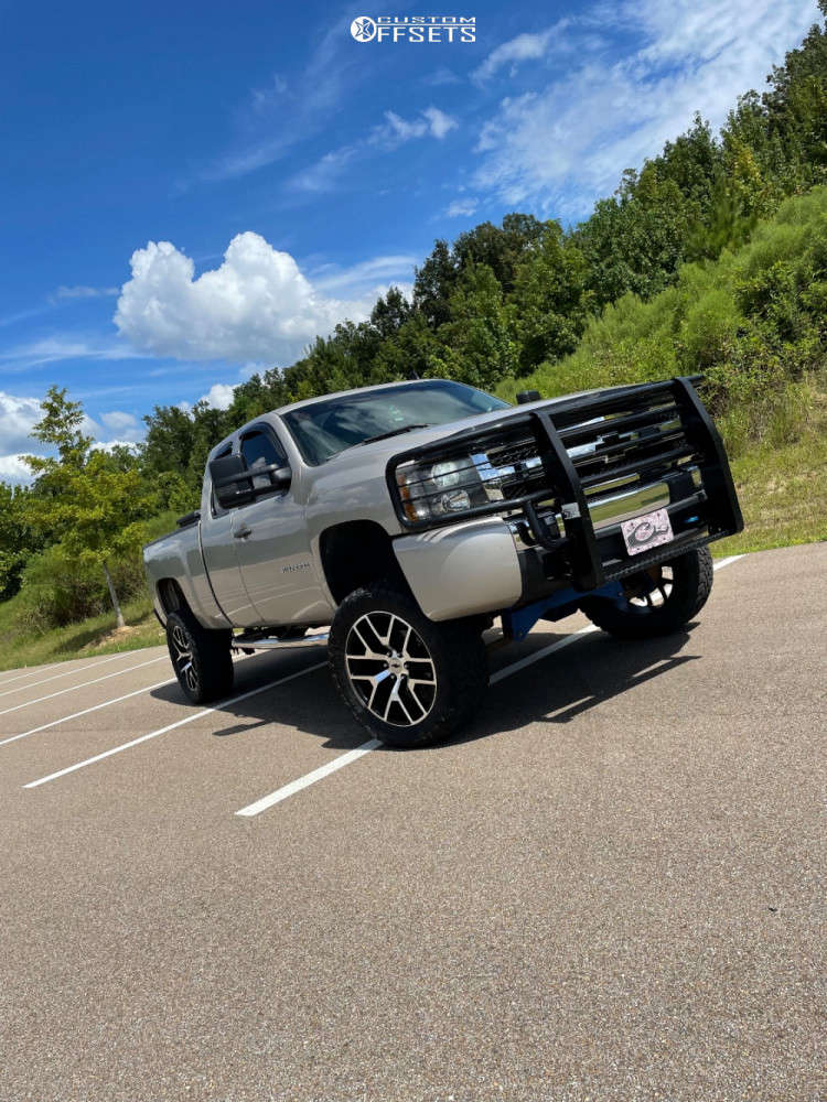 2008 Chevrolet Silverado 1500 with 22x9 0 OE Creations Snowflakes and ...