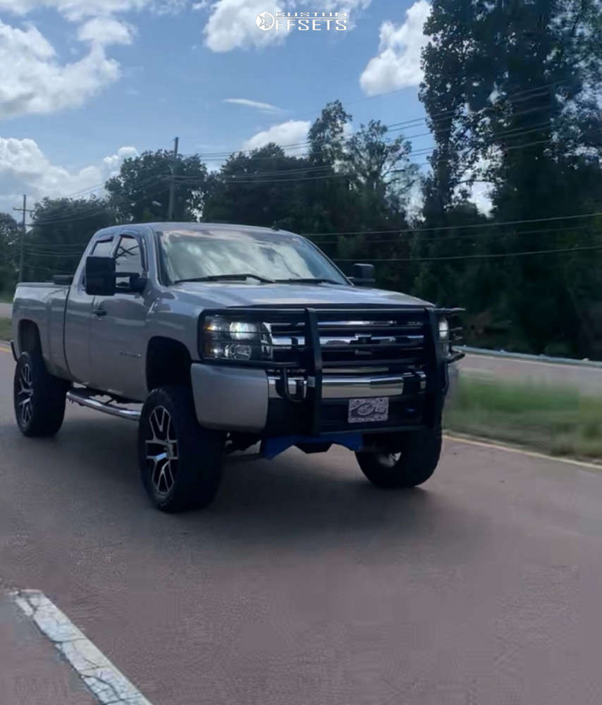 2008 Chevrolet Silverado 1500 with 22x9 0 OE Creations Snowflakes and ...