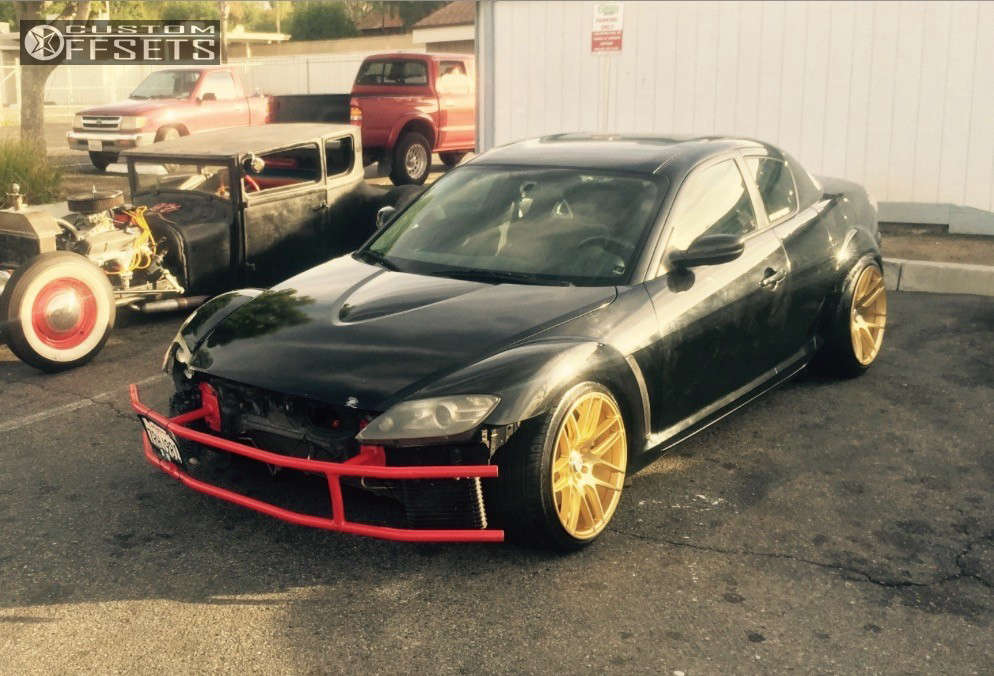 2005 Mazda RX-8 with 18x9.5 35 F1R F18 and 235/40R18 Nankang NT05 and ...