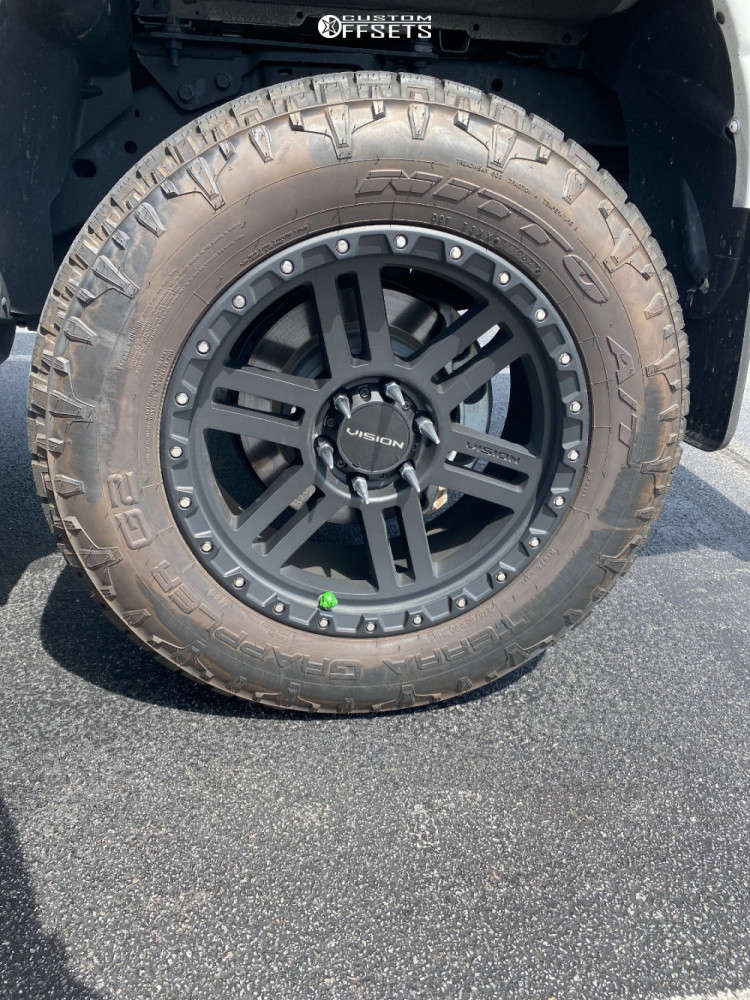 2021 Nissan Titan XD with 20x9 -12 Vision Manx 2 and 275/65R20 Nitto ...