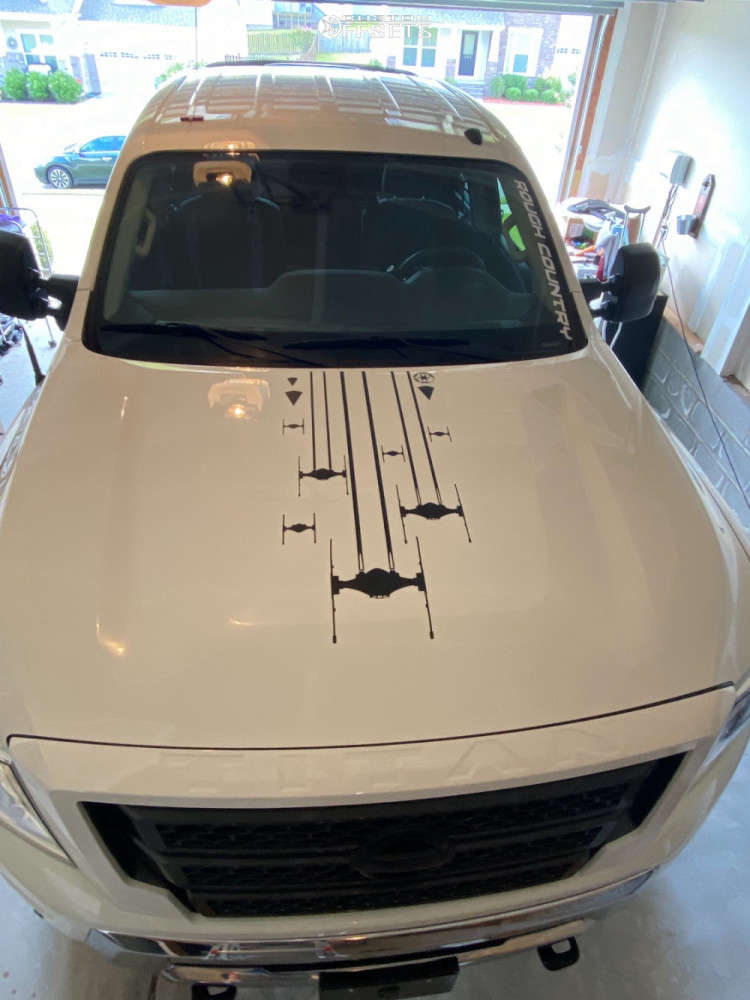 2021 Nissan Titan XD with 20x9 -12 Vision Manx 2 and 275/65R20 Nitto ...