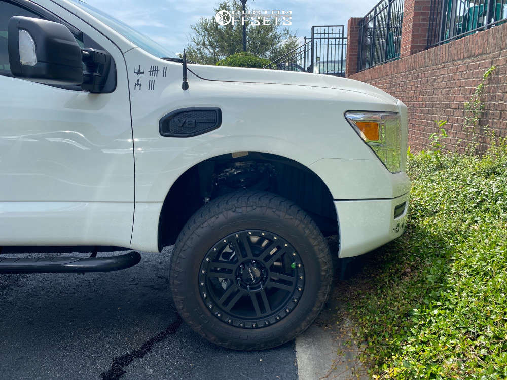 2021 Nissan Titan XD with 20x9 -12 Vision Manx 2 and 275/65R20 Nitto ...