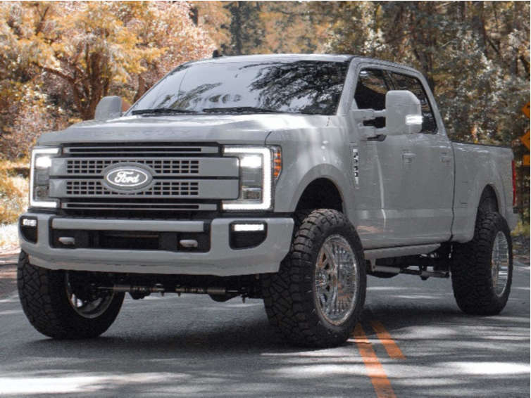 2019 Ford F-250 Super Duty with 22x12 -40 American Force Atom Ss and 37/13.5R22 Nitto Ridge ...