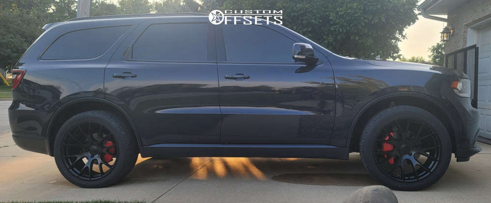 2018 Dodge Durango with 22x9.5 38 Wheel Replicas V1180 and 285/40R22 ...