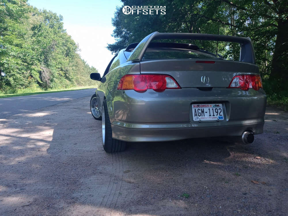 2002 Acura RSX with 17x9 32 STR 514 and 255/45R17 Goodyear Assurance ...