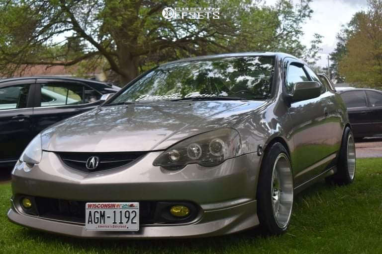 2002 Acura RSX with 17x9 32 STR 514 and 255/45R17 Goodyear Assurance ...