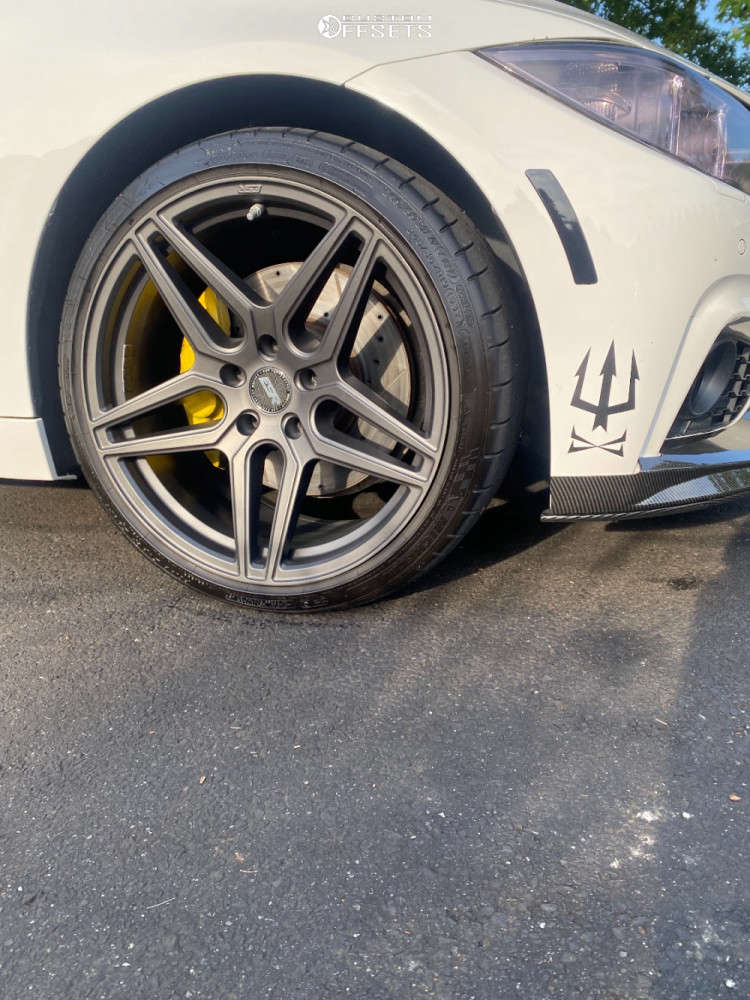 2016 BMW 435i Gran Coupe with 19x9.5 22 ESR Rf15 and 245/35R19 Michelin ...