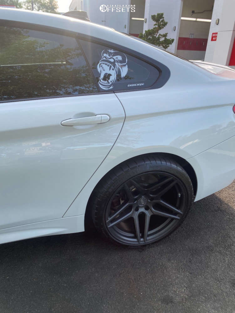 2016 BMW 435i Gran Coupe with 19x9.5 22 ESR Rf15 and 245/35R19 Michelin ...