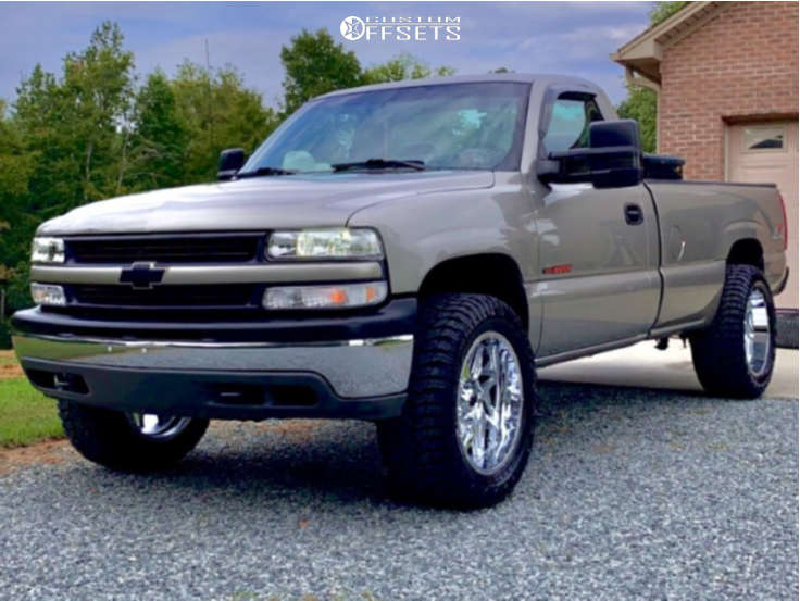 2001 Chevrolet Silverado 1500 with 20x10 -25 Vision Spyder and 33/12 ...