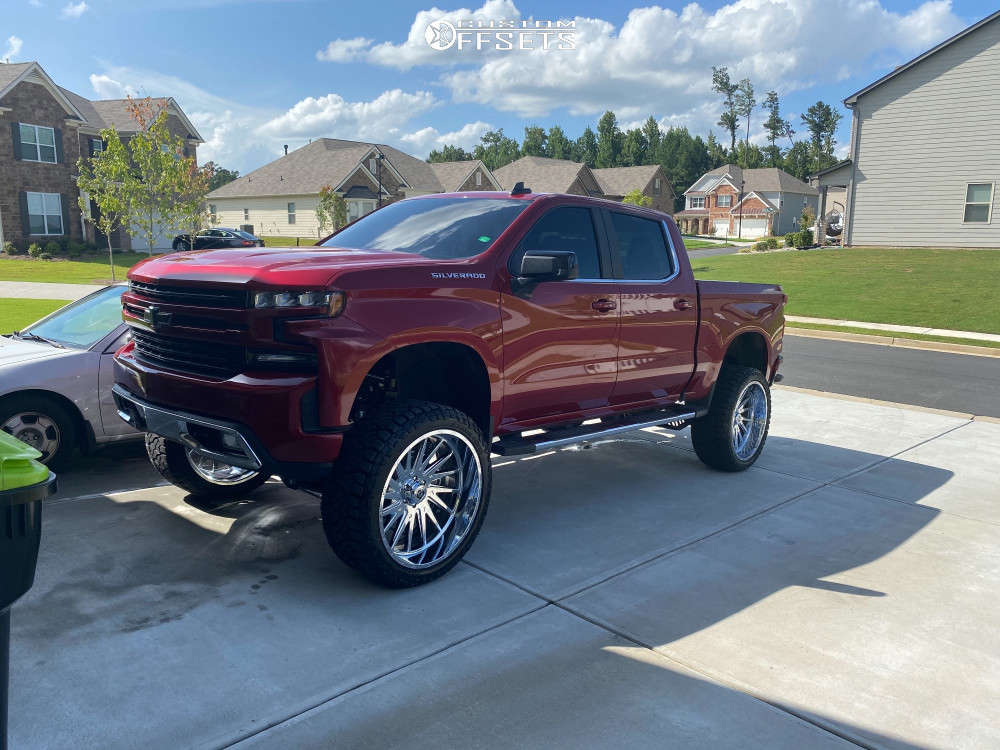 2020 Chevrolet Silverado 1500 with 26x12 -44 TIS 547C and 37/12.5R26 ...