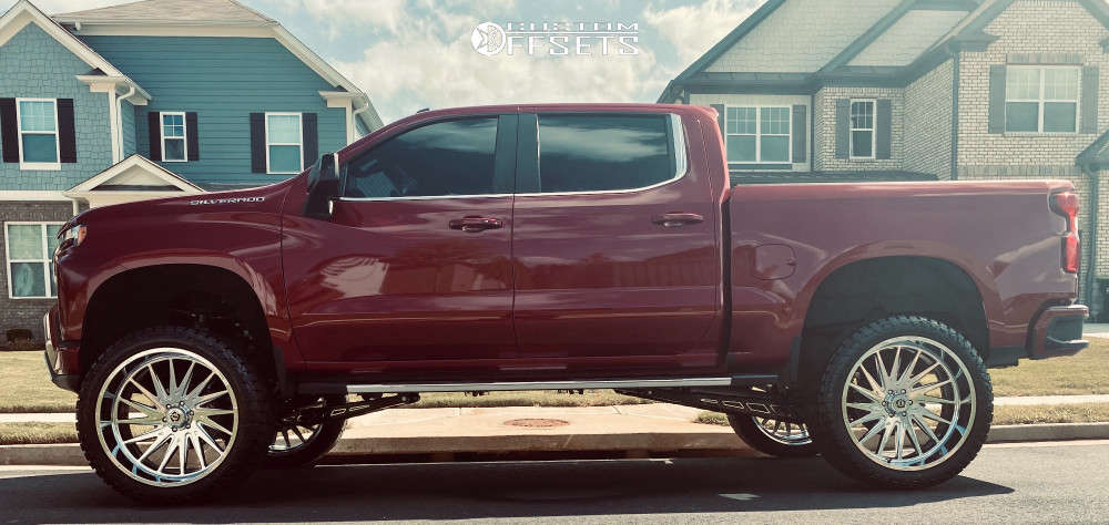 2020 Chevrolet Silverado 1500 with 26x12 -44 TIS 547C and 37/12.5R26 ...