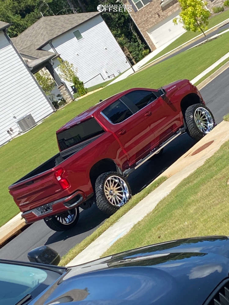 2020 Chevrolet Silverado 1500 with 26x12 -44 TIS 547C and 37/12.5R26 ...