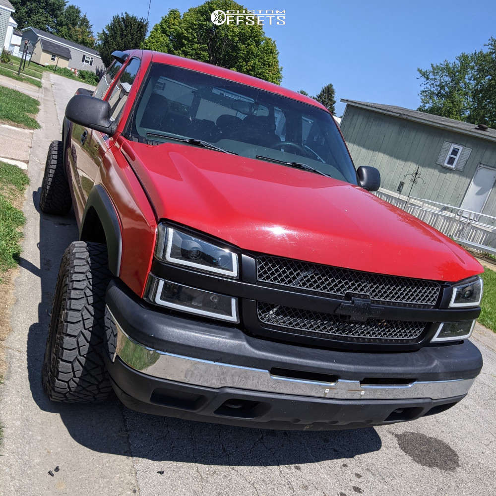 2006 Chevrolet Silverado 1500 with 17x10 -44 Black Rhino Raze and 33/12 ...