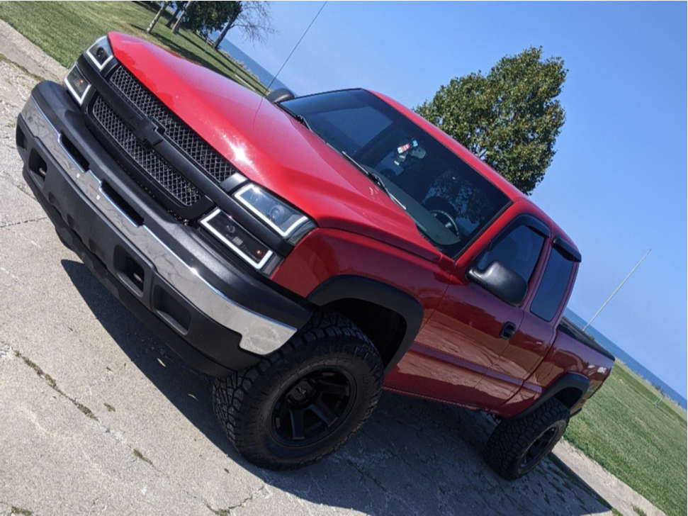 2006 Chevrolet Silverado 1500 with 17x10 -44 Black Rhino Raze and 33/12 ...