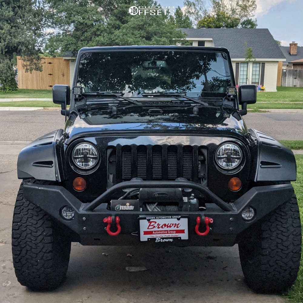 2013 Jeep Wrangler JK with 18x12 -44 Black Rhino Glamis and 35/12.5R18 ...
