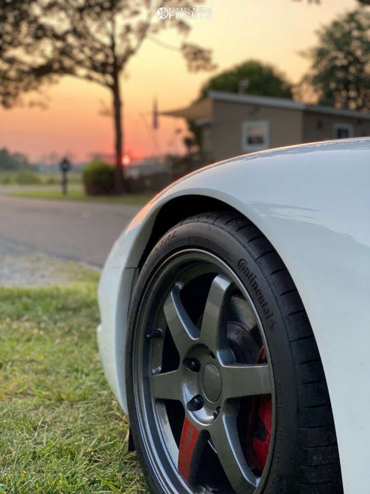1999 Chevrolet Corvette with 18x9.5 35 Volk Te37 and 265/30R18 ...