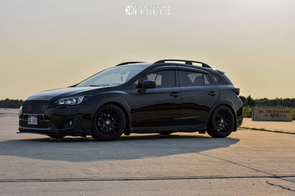 2020 Subaru Crosstrek with 18x9 42 Forgestar F14 and 255/35R18 Michelin ...