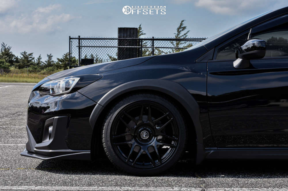 2020 Subaru Crosstrek with 18x9 42 Forgestar F14 and 255/35R18 Michelin ...