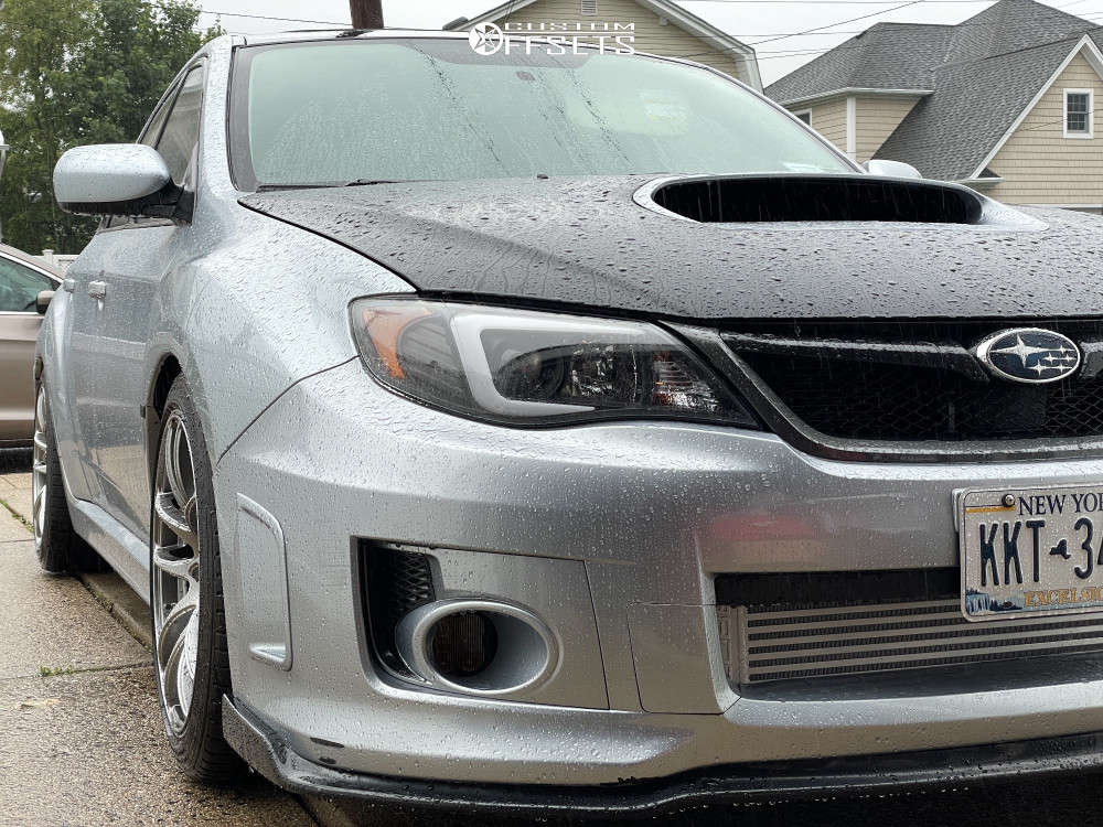 2012 Subaru WRX with 18x8.5 35 Vors Tr4 and 245/45R18 Michelin Pilot ...