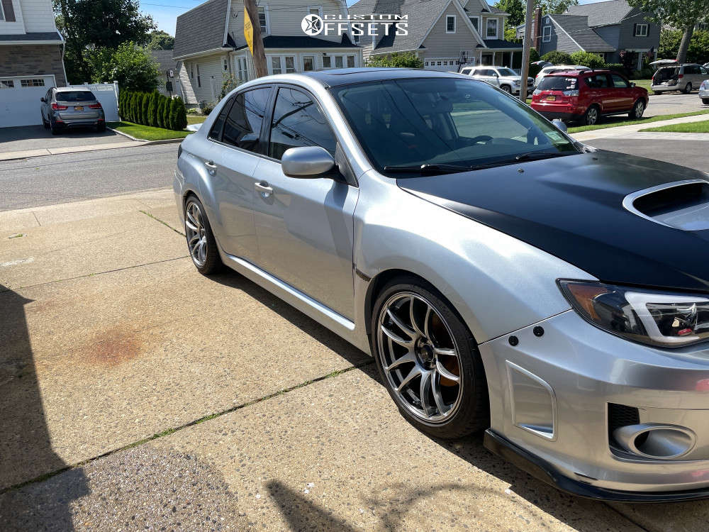 2012 Subaru WRX with 18x8.5 35 Vors Tr4 and 245/45R18 Michelin Pilot ...