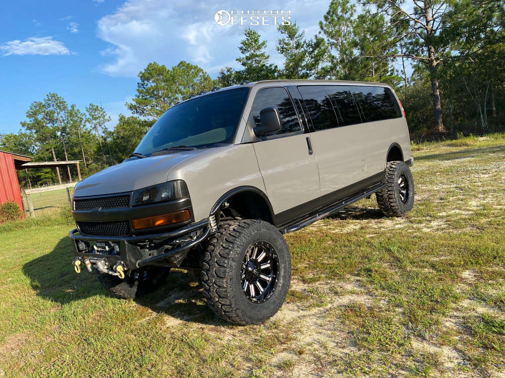 2005 Chevrolet Express 3500 with 20x10 -18 Fuel Hardline and 38/15.5R20 ...