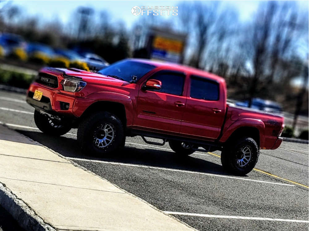 2012 Toyota Tacoma with 17x9 -12 Vision Nemesis and 265/70R17 Falken ...