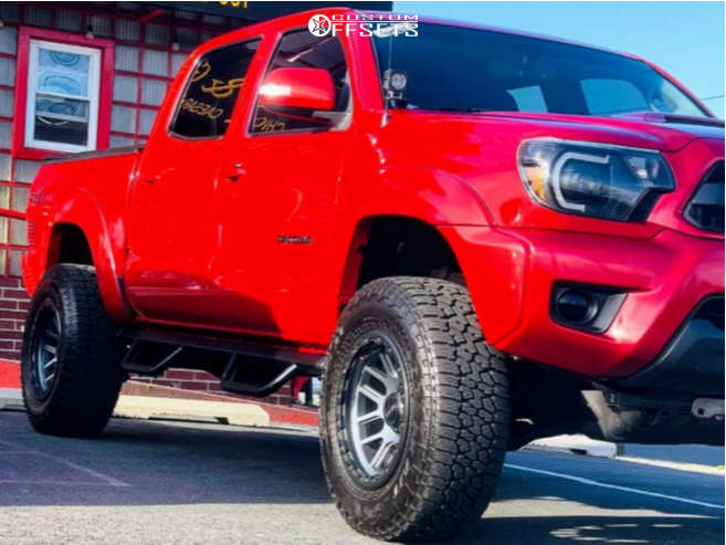 2012 Toyota Tacoma with 17x9 -12 Vision Nemesis and 265/70R17 Falken ...