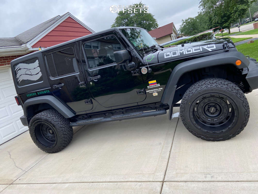 2017 Jeep Wrangler JK with 20x12 -41 Vision Tactical and 33/12.5R20 ...