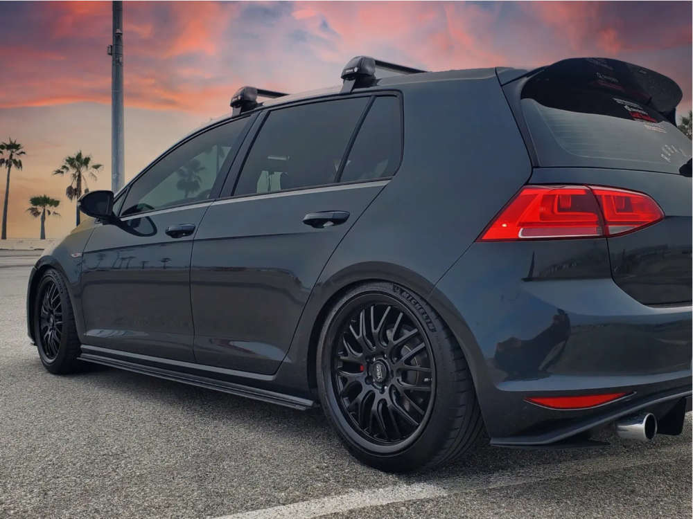 2016 Volkswagen GTI with 18x8 45 Voxx Masi and 225/35R18 Michelin Pilot ...