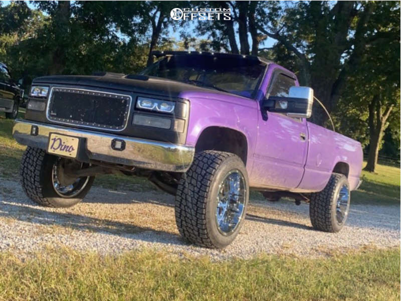 1997 GMC C1500 with 20x12 -51 Vision Rocker and 32/12.5R20 Nitto Terra ...