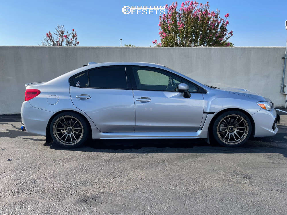 2018 Subaru WRX with 18x9.5 38 AVID1 AV20 and 255/35R18 Hankook Ventus ...