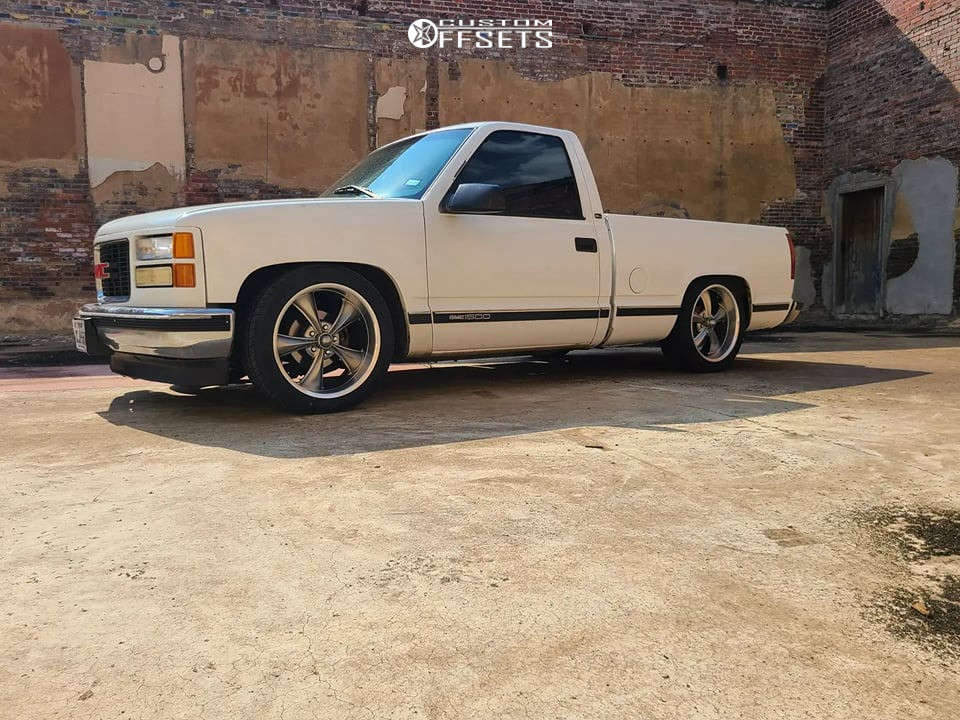 1998 GMC C1500 with 20x8.5 12 Ridler Style 695 and 255/45R20 Vercelli ...