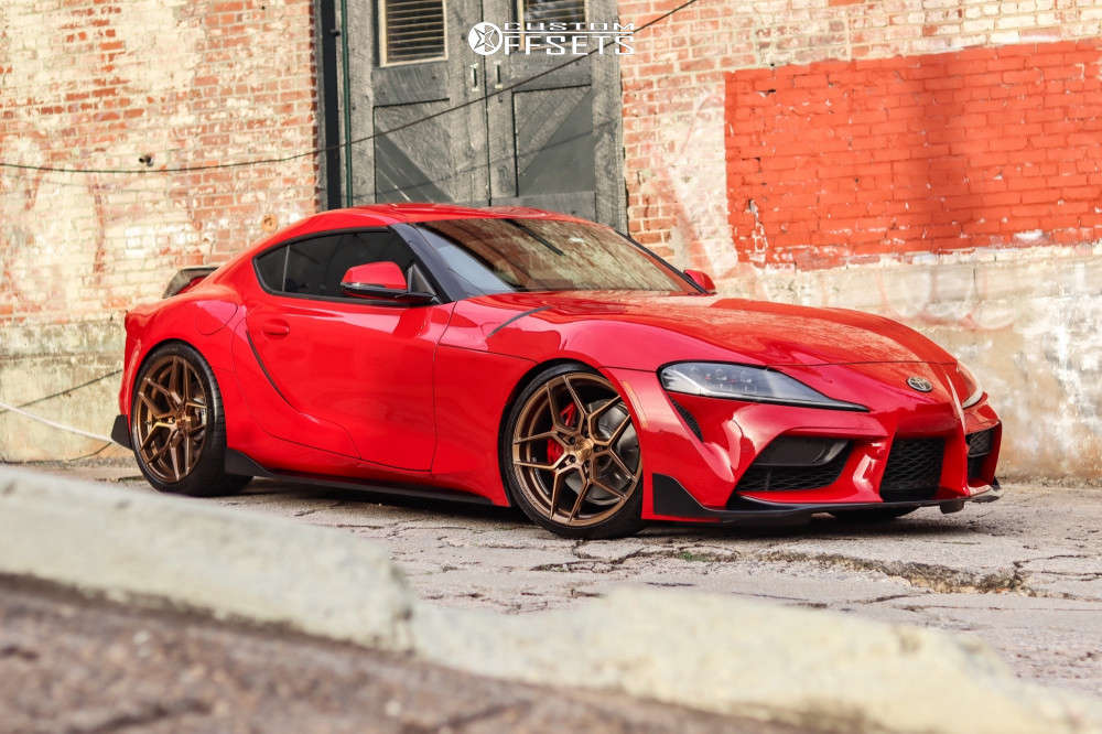 2020 Toyota Supra with 20x9 25 Rohana Rfx11 and 255/30R20 Michelin ...