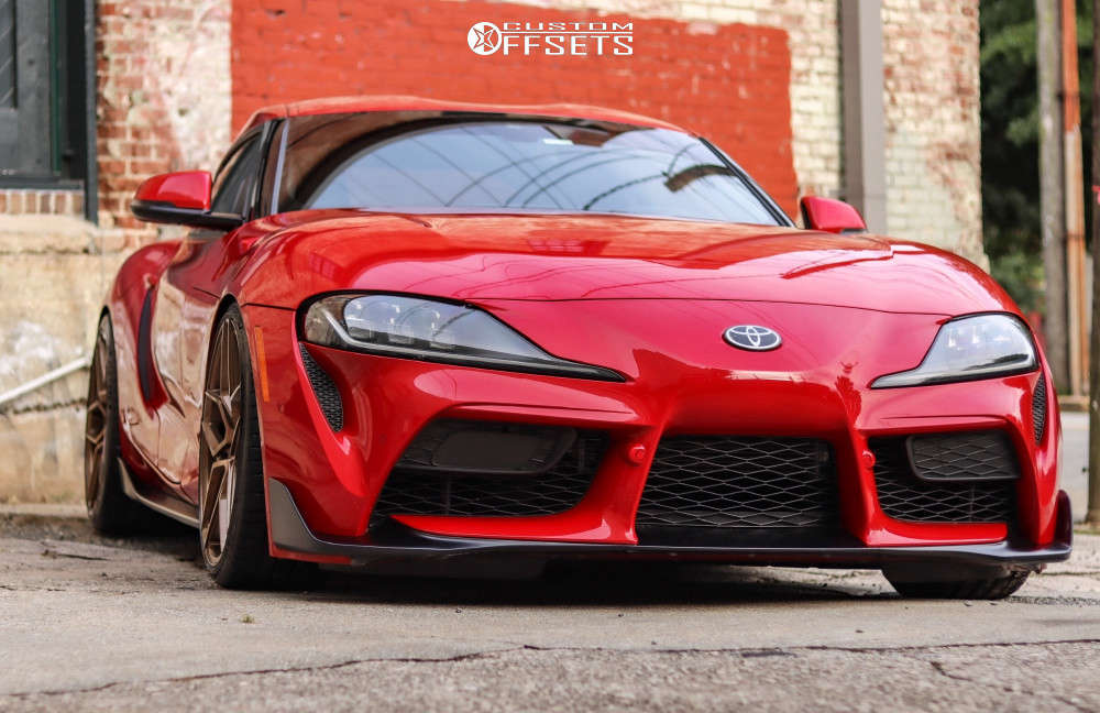 2020 Toyota Supra with 20x9 25 Rohana Rfx11 and 255/30R20 Michelin ...